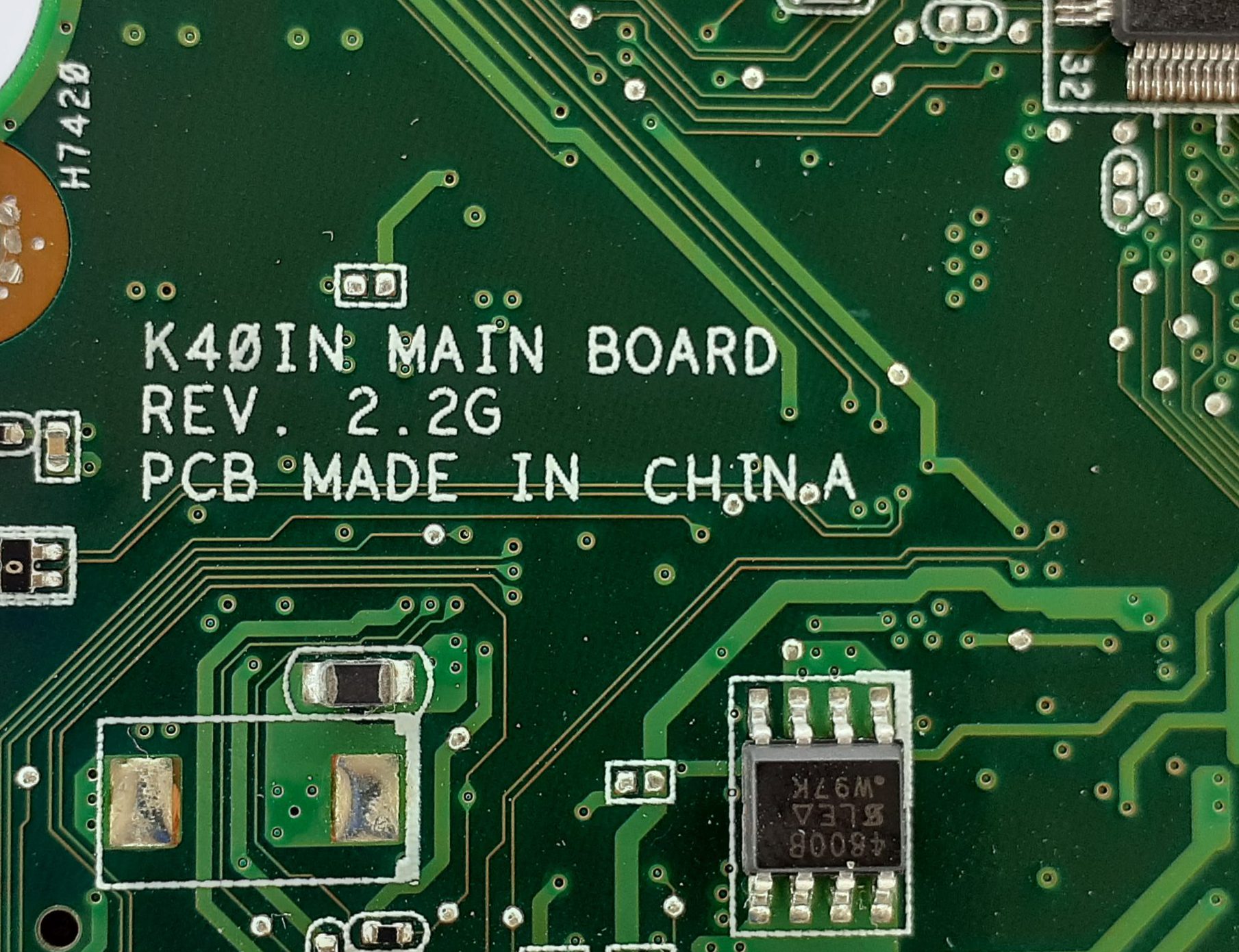 مادربرد لپ تاپ ایسوس K40IN REV. 2.2G Dual Core با گرافیک 512MB و رم 2GB ...